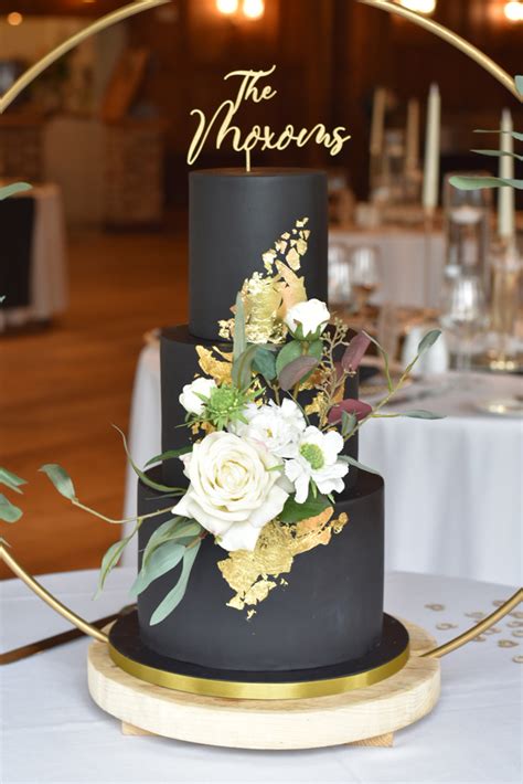 Black White And Gold Wedding Cakes 60 Photos