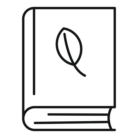 Phytotherapy Book Icon Outline Style 14596133 Vector Art At Vecteezy