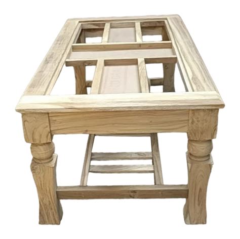 Teak Wood Rectangular Wooden Coffee Table With Storage At Rs 5000 In