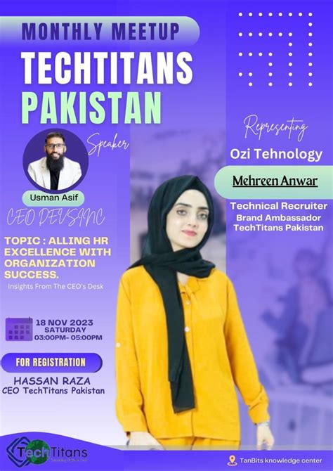Mehreen Anwar On Linkedin Hrmeetup Techtitanspakistan