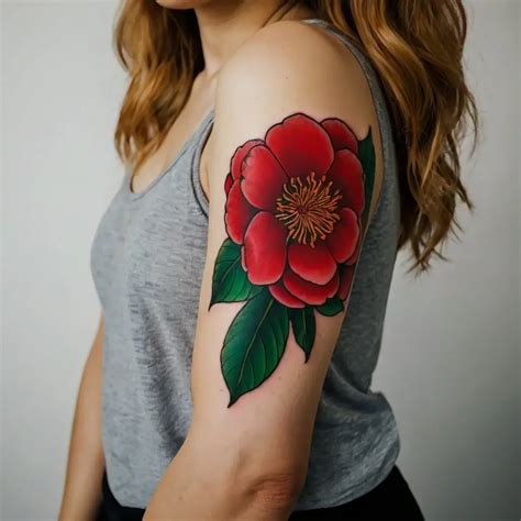 Camellia Flower Tattoos Meaning Symbolism 144 Designs Hbtat2