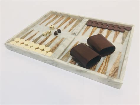 Italian Onyx And Marble Backgammon Set 1960s At 1stdibs
