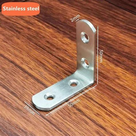 Stainless Steel Angle Bracket L Shaped 90 Degree Right Angle Bracket Reinforcement Iron Support