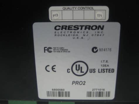 Crestron Pro2 Control System Proccessor W C2enet 2 C2com 3 Good