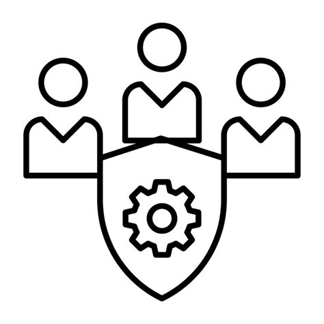 A Modern Design Icon Of Security Management Team 40198473 Vector Art At