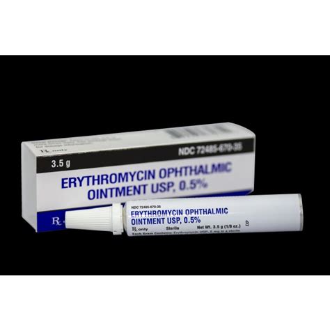 Erythromycin 05 35gm Oint Armas Ndc 72485067035