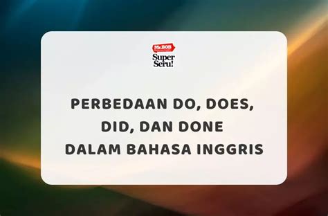 Cara Membedakan Penggunaan Is Am Are Dan Do Does Untuk Pemula