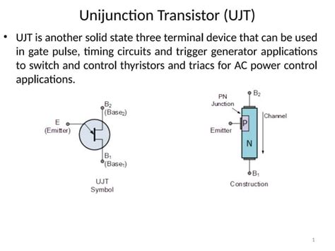 Unijunction Transistor Ujt Pptx