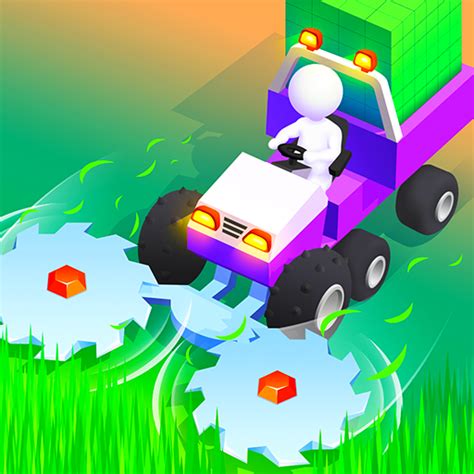 Stone Grass Mow Lawn Cutting Grass In Farm Simulation Mowing Game App