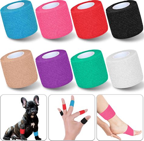 Yesbes 12 Pack Self Adhesive Bandage Wrap 2 X 5 Yards