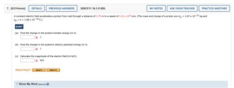 Solved A Constant Electric Field Accelerates A Proton From