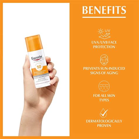 Eucerin Photoaging Control Sun Fluid Spf 50 With Hyaluronic Acid Buy