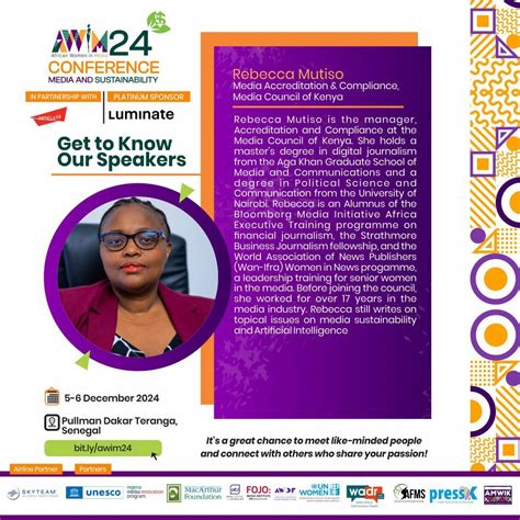 Today I Had The Pleasure Of Speaking At The Africa Women In Media Conference In Senegal We Had