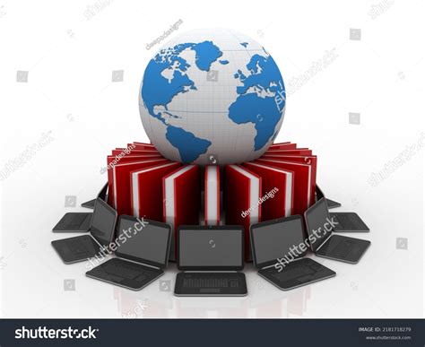 3d Rendering Technology Computer Network Book Stock Illustration 2181718279 Shutterstock