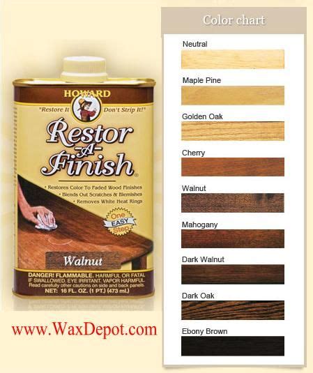 Restore And Finish Wood Stain Color Chart Restore Wood Finish How To