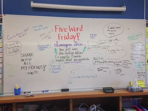 Five Word Friday Classroom Writing