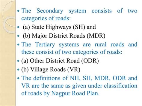 Classification Of Roads And Road Patterns Pptx Geography Science