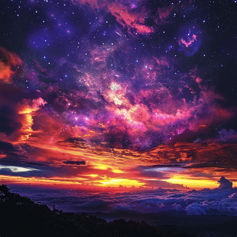 Free Starry Sunset Skies Image Starry Sunset Skies Download At
