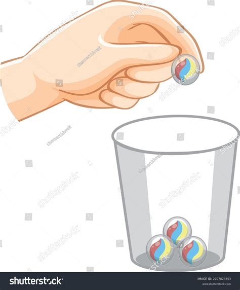Person Holding Marble Stock Vector Royalty Free 2207823453 Shutterstock