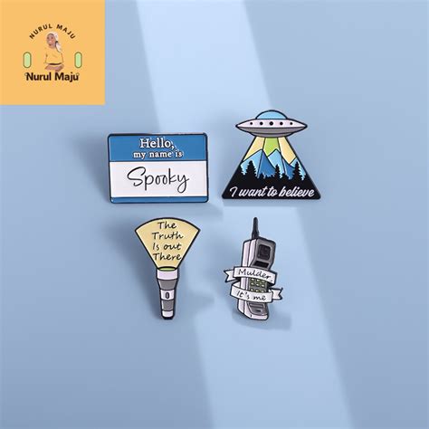 Xhjewelryadd Mulder Its Me Moble Brooch Flashlight Shopee Malaysia