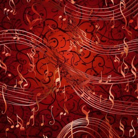 Premium Ai Image Musical Notes Background