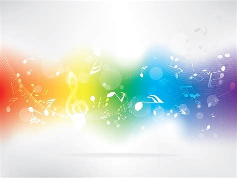Premium Vector Abstract Music Background With Notes