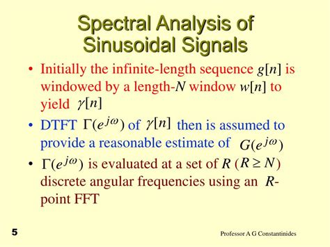 Ppt Spectral Analysis Powerpoint Presentation Free Download Id1273525
