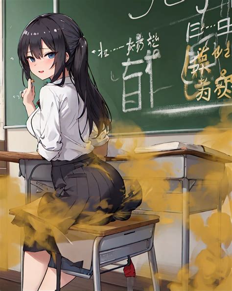 8k， 1 Girl In Character Focus Eva ，‎classroom，fart，the Stench Is