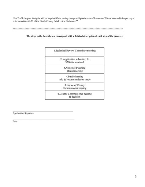 Stanly County North Carolina Conditional Rezoning Application Fill
