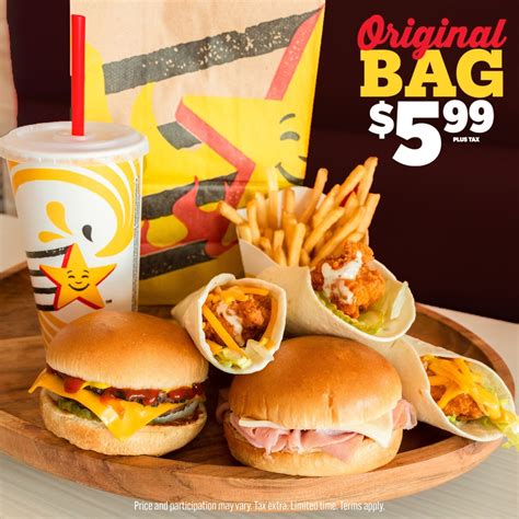 Hardees Your Go To Meal Deal Is Here The Original Bag Lets You Pick