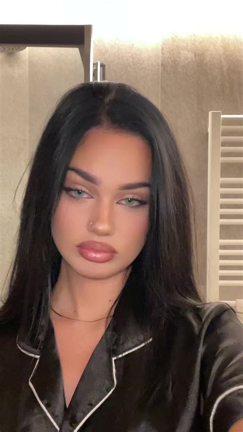 Black Hair Makeup Routine For Blue Eyes Beauty Tutorial Tiktok
