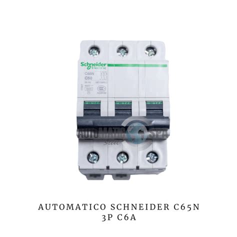 Automatico Schneider C65n 3p C6a Interruptor Termomagnético Trifásico