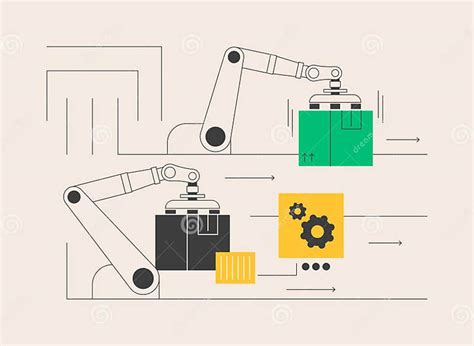Sortation Systems Abstract Concept Vector Illustration Stock Vector