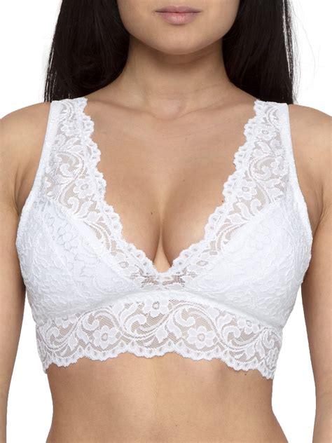 Smart And Sexy Womens Signature Lace Deep V Neck Wireless Bralette