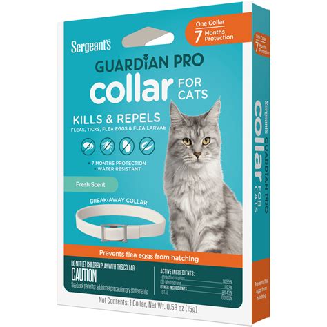 Sergeants Guardian® Pro Flea And Tick Collar For Cats Fresh Scent