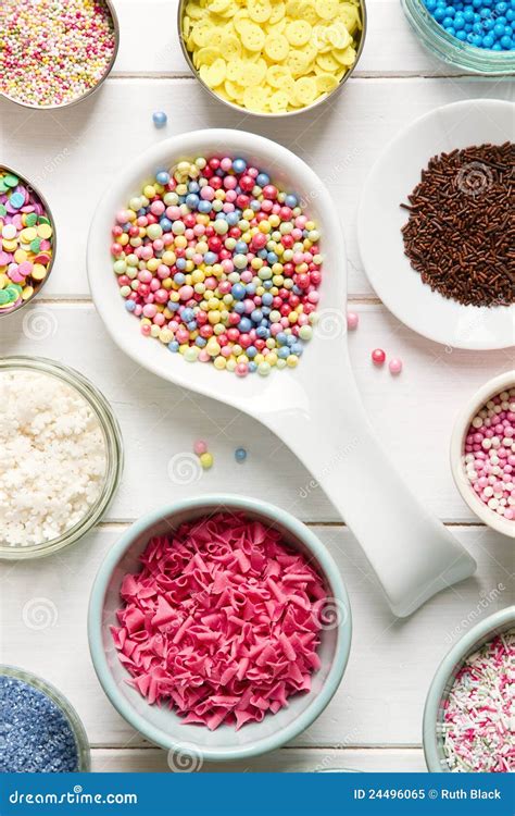 Candy Sprinkles Stock Image Image Of Sweet Cupcakes 24496065