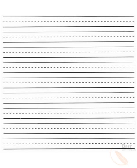 Lined Paper Kindergarten Printable Printable Free Templates