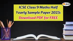Icse Class 9 Chemistry Sample Paper For Half Yearly Exam 2025