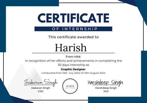 Graphicdesign Internship Creativejourney Hikk Harish S