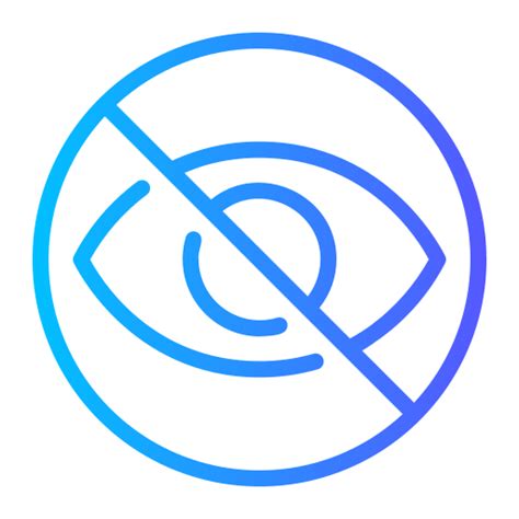 Avoid Eye Contact Generic Gradient Outline Icon