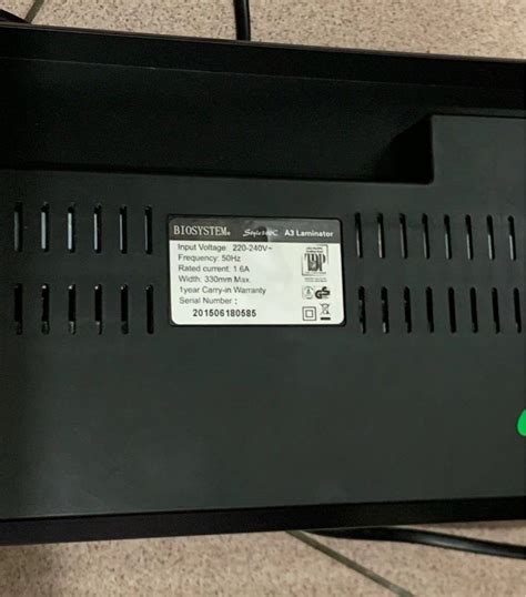 Biosystem 5 In 1 Lamicut Laminator Laminating Machine A4 260c