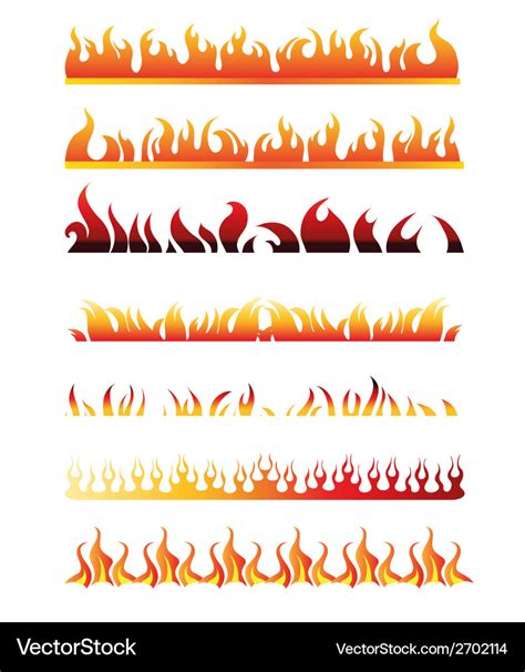Flame Border Vector