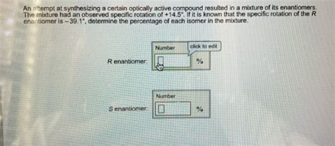Solved An Attempt At Synthesizing Certain Optically Active