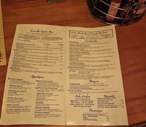 Peg Leg Petes Menu Updated For 2025