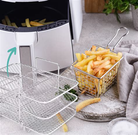 Aflang Airfryer Rist Tre Lags Maksimer Dit Køkken
