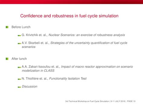 Ppt Enhancing Confidence And Robustness In Fuel Cycle Simulations Insights From Tw Fcs 3rd