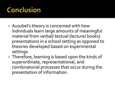 Ppt Subsumption Theory Powerpoint Presentation Free Download Id731334