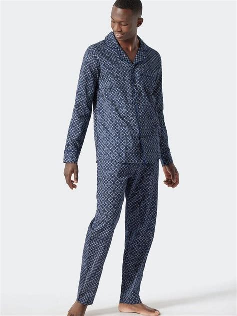 Schiesser Pyjama Lang Blau 178339 800 Ab 9999 € Preisvergleich Bei