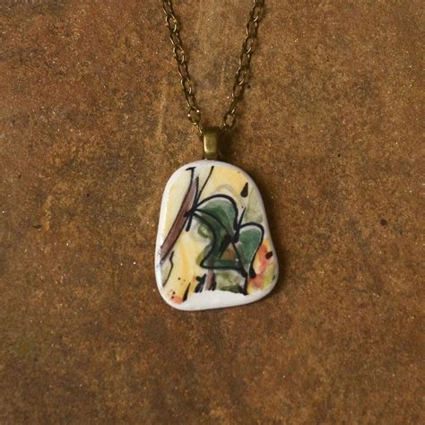A Little Bit Of Italy Handmade Ceramic Tile Necklace Italian