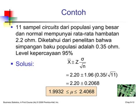 Bab 8 Estimasi Interval Kepercayaanpptx Bab 8 Estimasi Interval Kepercayaanpptx